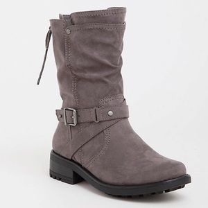 torrid | Shoes | Torrid Boots Grey | Poshmark